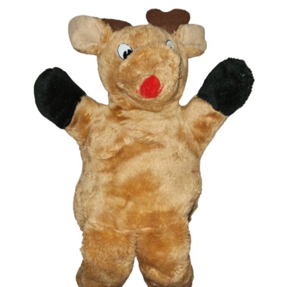 Vintage | Toys | Vintage Rudolph The Red Nosed Reindeer Puppet | Poshmark